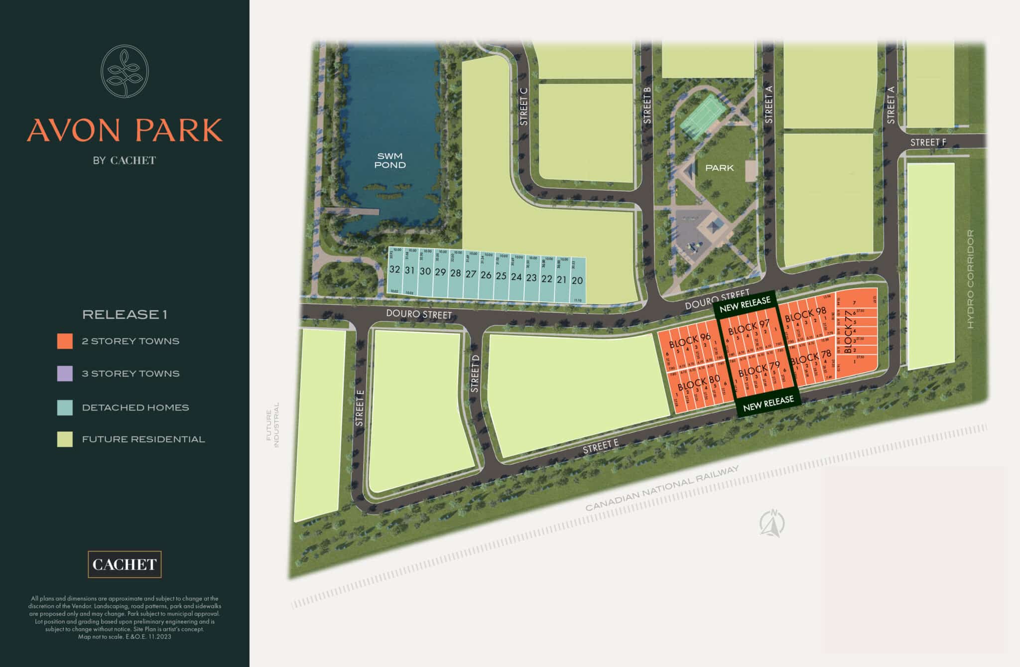 Site Plan | Avon Park by Cachet | Cachet Homes