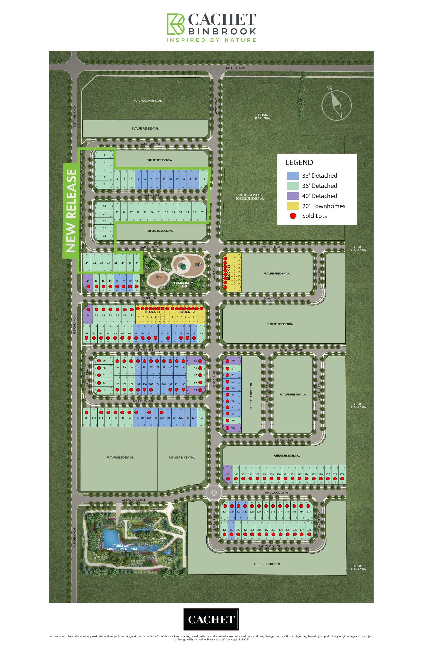 Site Plan | Cachet Binbrook | Cachet Homes